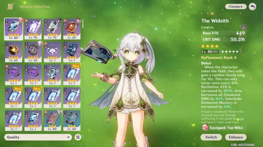 La migliore build di Nahida in Genshin Impact – Guida alla build di Nahida